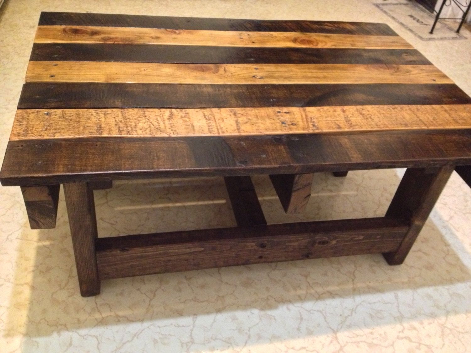 Hand Crafted Handmade Reclaimed Rustic Pallet Wood Coffee Table by ... Hand Crafted Handmade Reclaimed Rustic Pallet Wood Coffee Table by ...