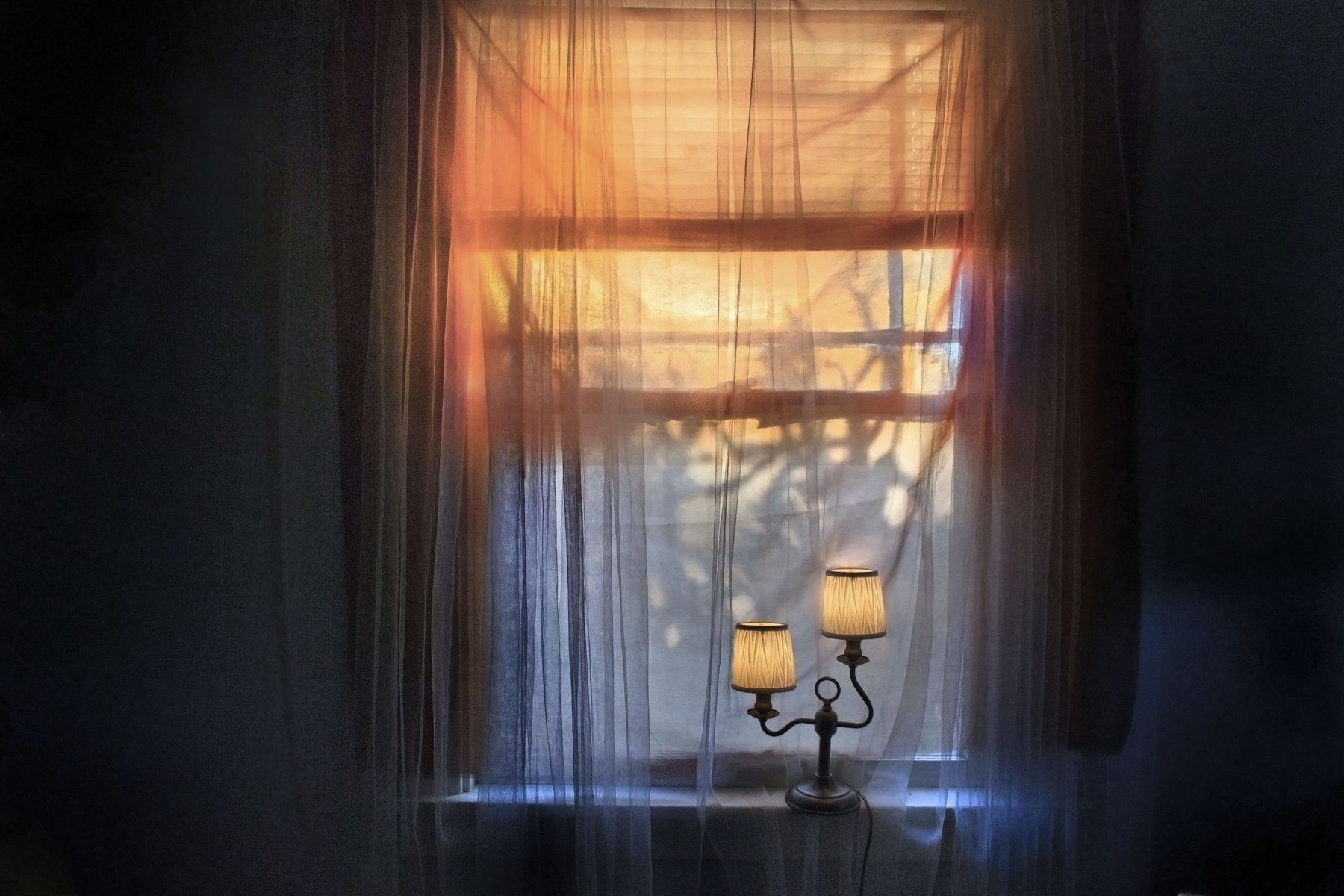 Hand Crafted Two-Light Candlestick Table Lamp With Loop by Lyrica Tyree ...