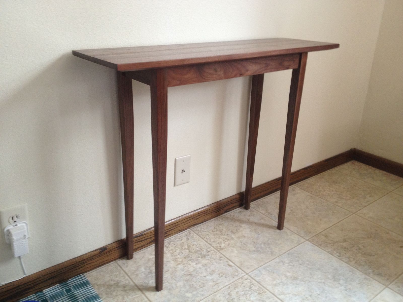 Custom Made Walnut Hallway Table by J. D. Simons Design Studio ...