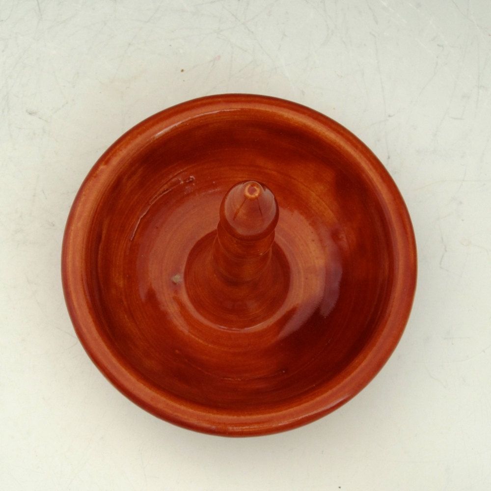 Custom Made Red Pottery Ring Holder by Tulane Road Pottery | CustomMade.com