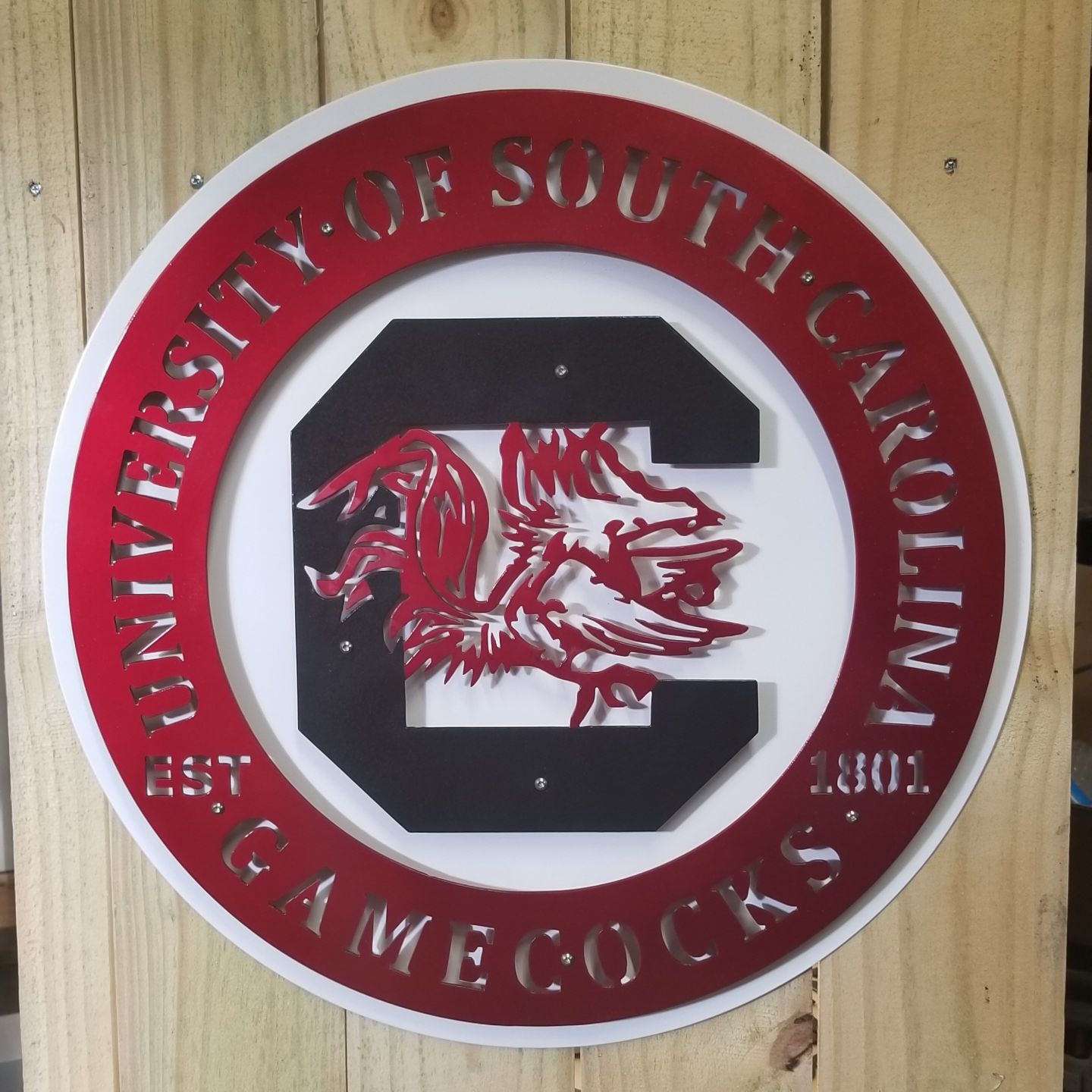 Buy Hand Crafted Custom Round Metal Sign, made to order from Juno ...