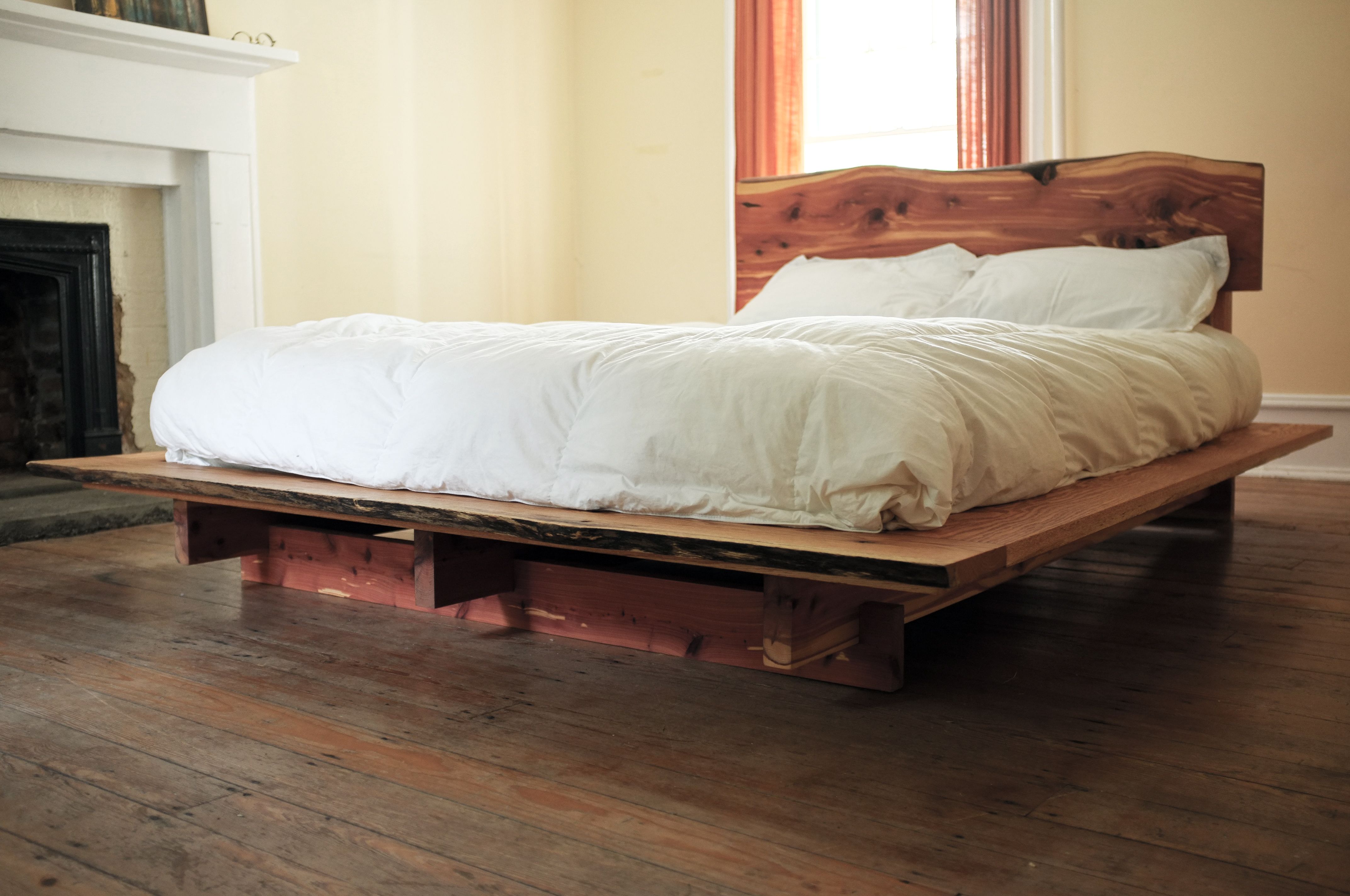 Red Cedar Design Wooden Bed