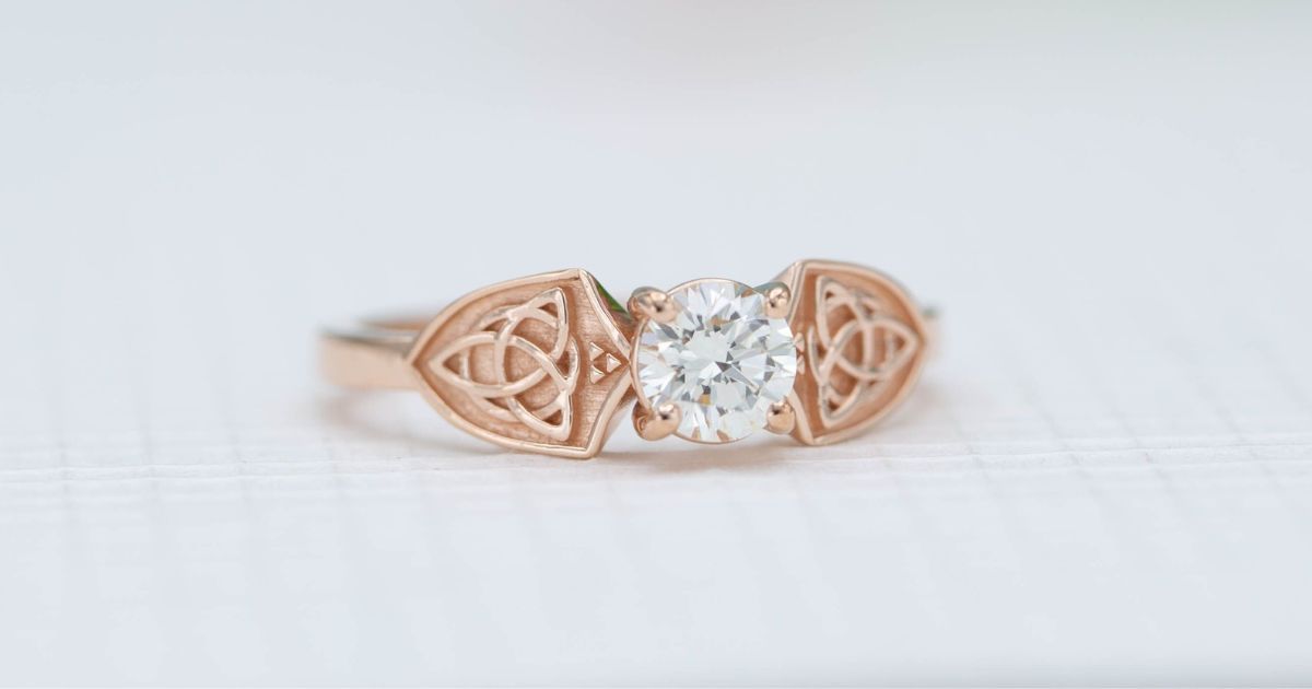 Trinity knot inspired engagement ring designs | CustomMade.com