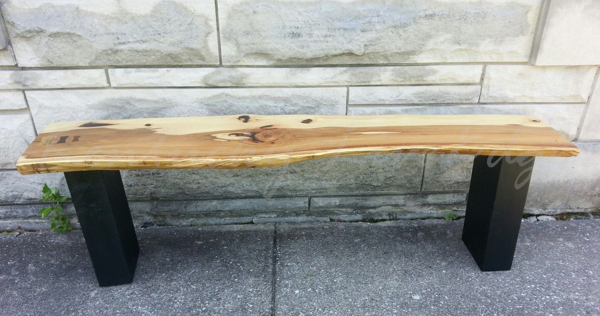 Hand Crafted Live Edge Bench- Modern Bench- Modern Coffee Table ...