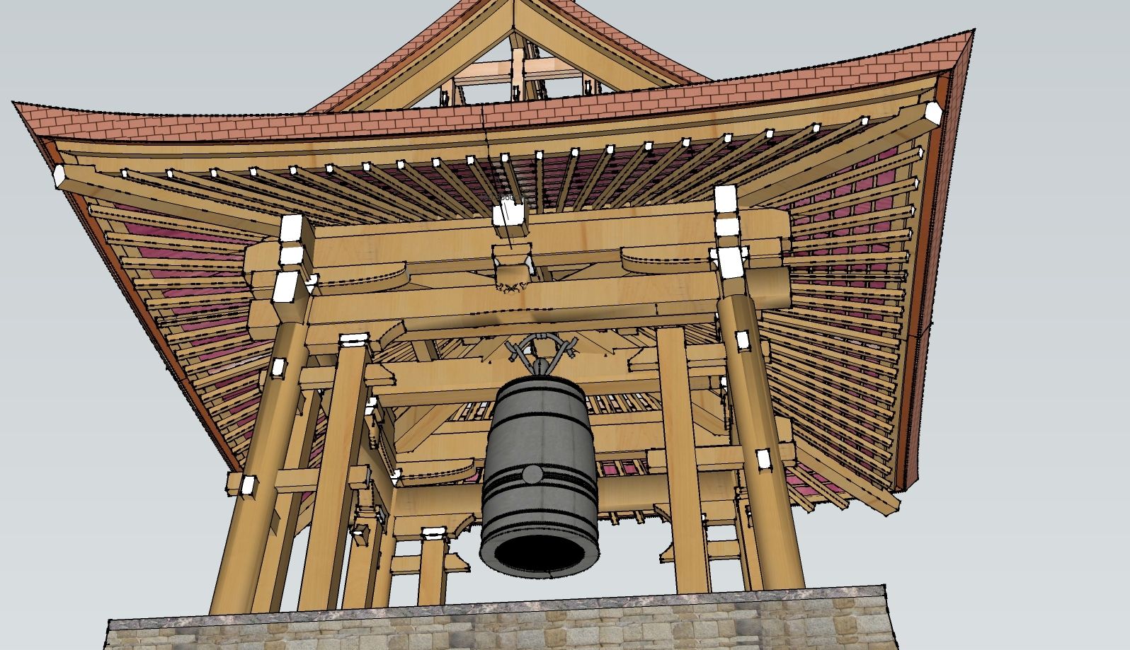Hand Crafted Japanese Belltower by Azuma Design Build | CustomMade.com