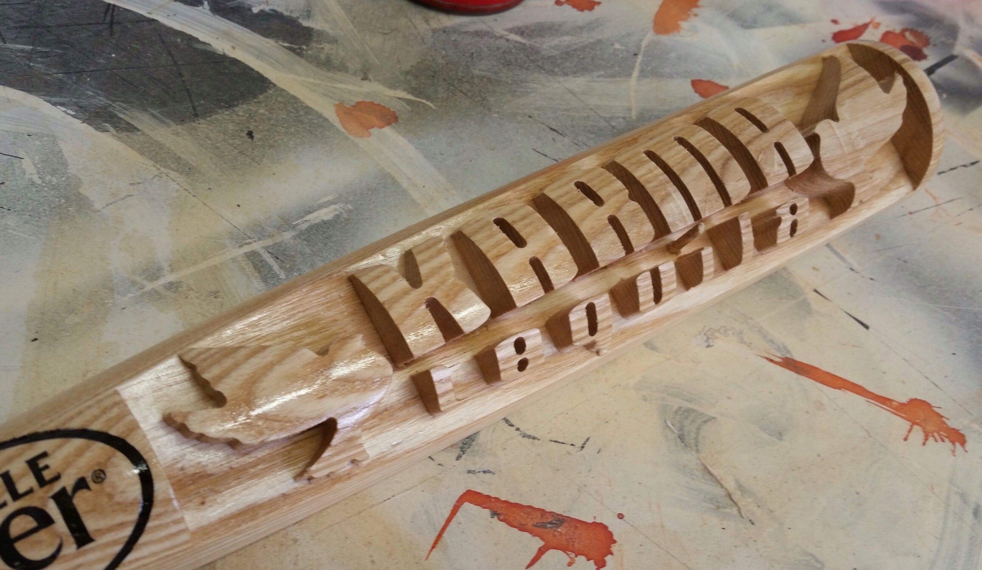 Custom Carved Personalized Baseball Bat by Queen of all Mediums, LLC ...