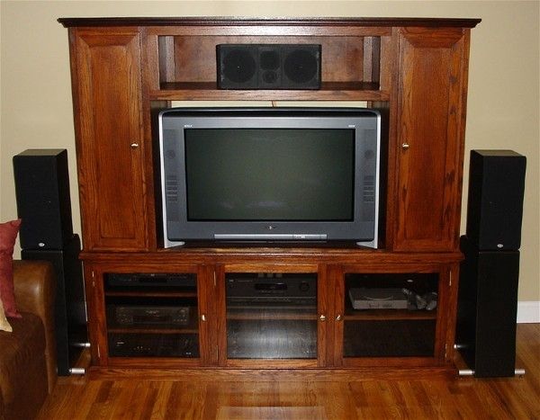 Custom Made Entertainment Center by Woodward Woodworks | CustomMade.com