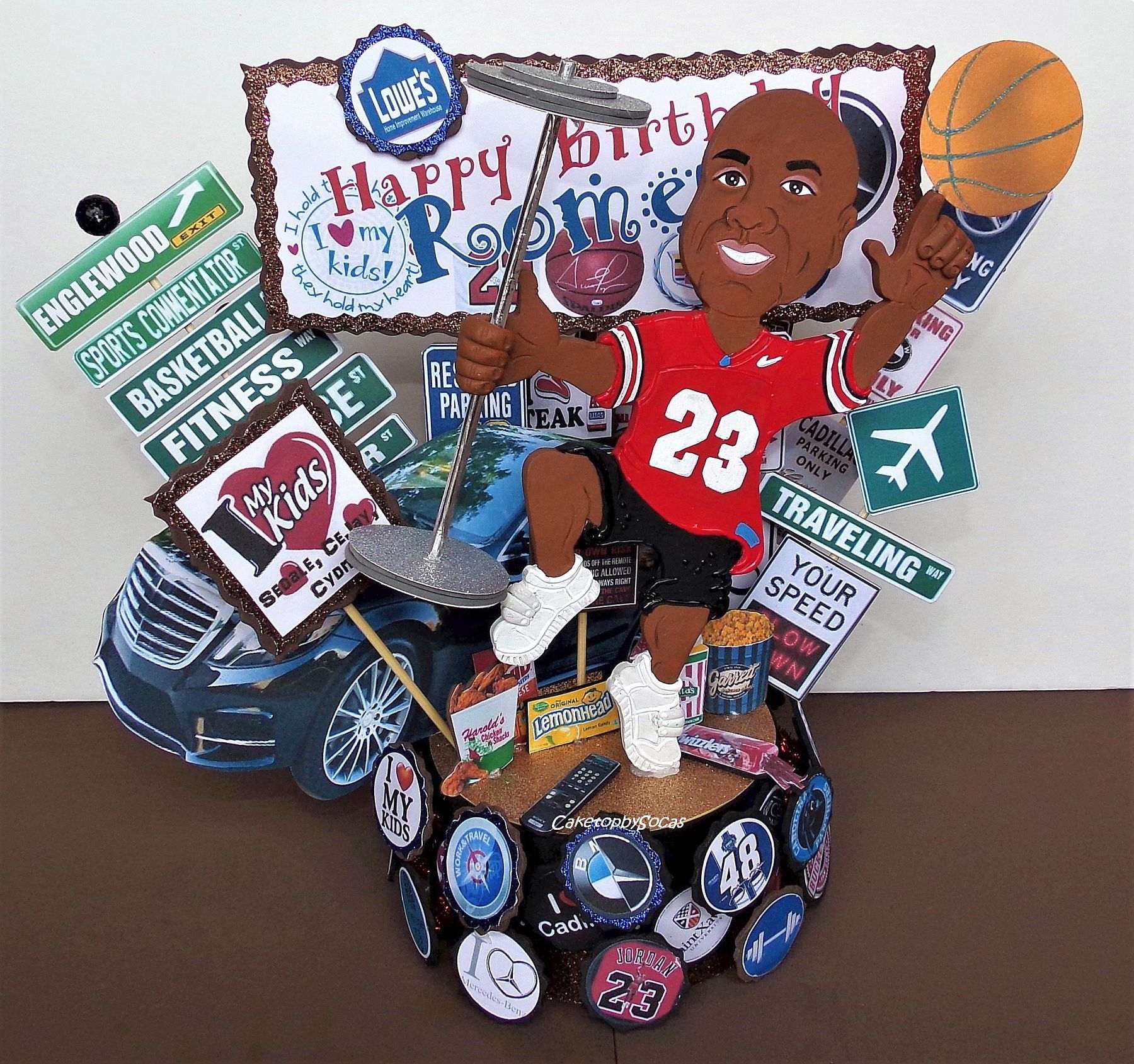 Hand Crafted Personalized 40th Cake Toppers, Adult Birthday Party ...