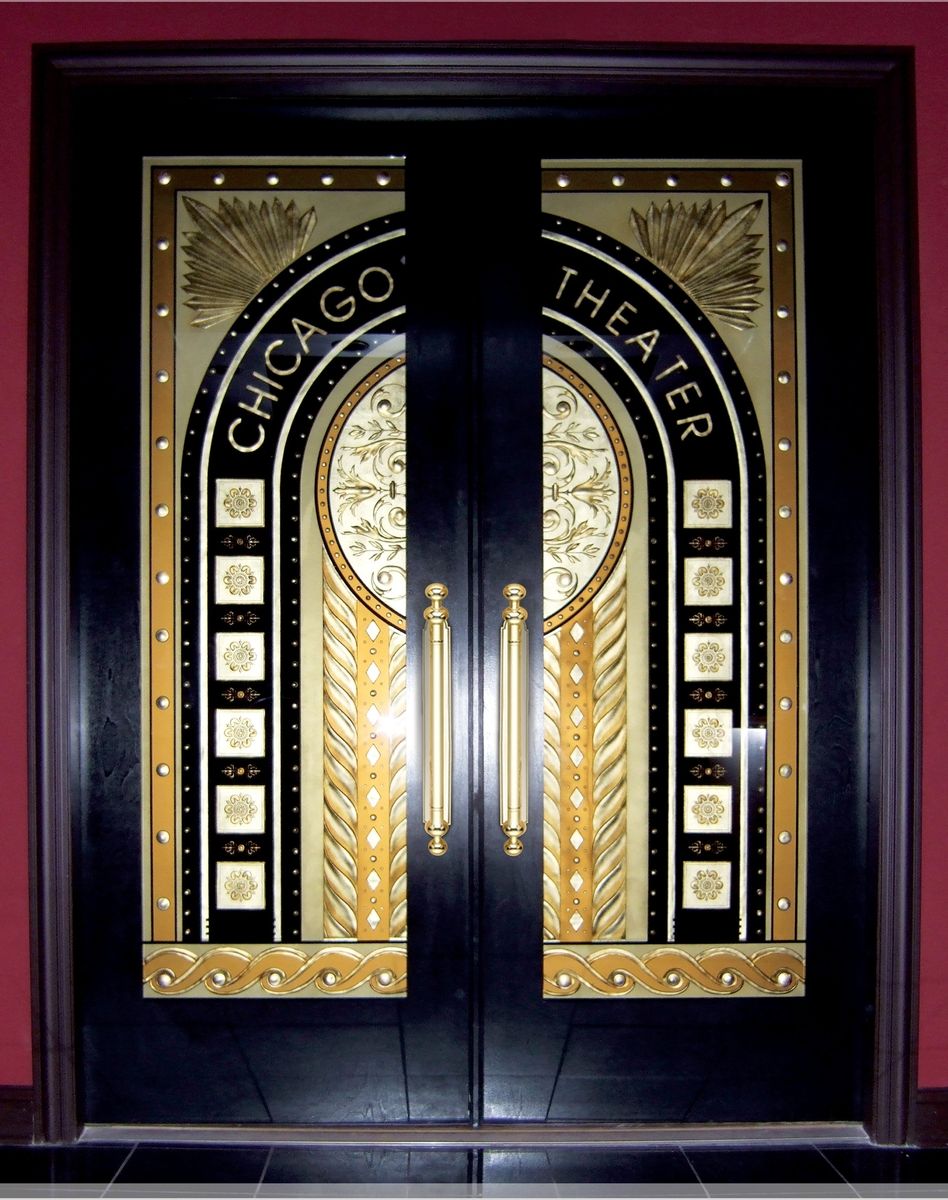 Handmade Theater Doors by Sheri Law Art Glass | CustomMade.com