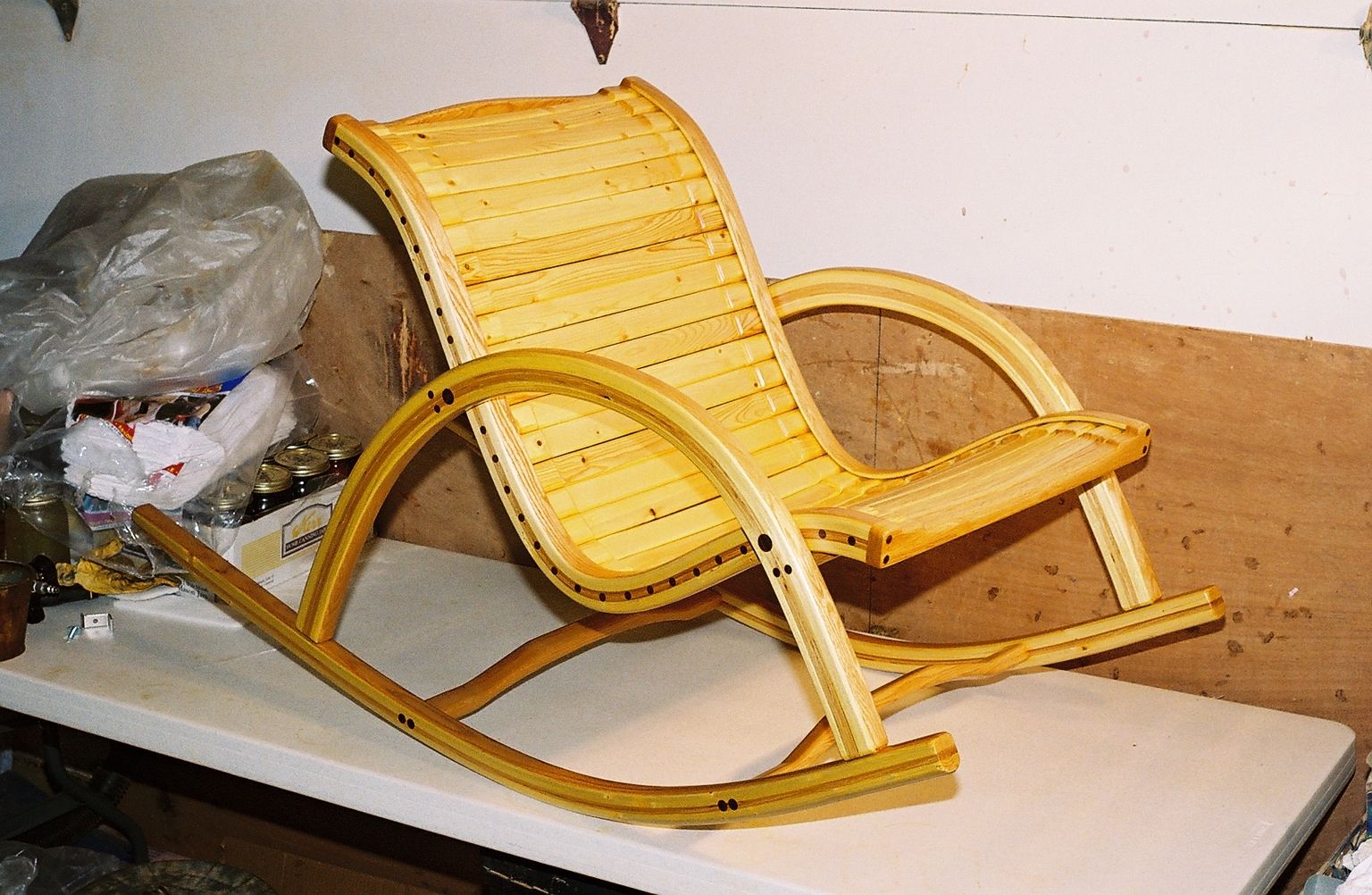 Handmade Whitewood Rocker by Swanson Woodworking | CustomMade.com