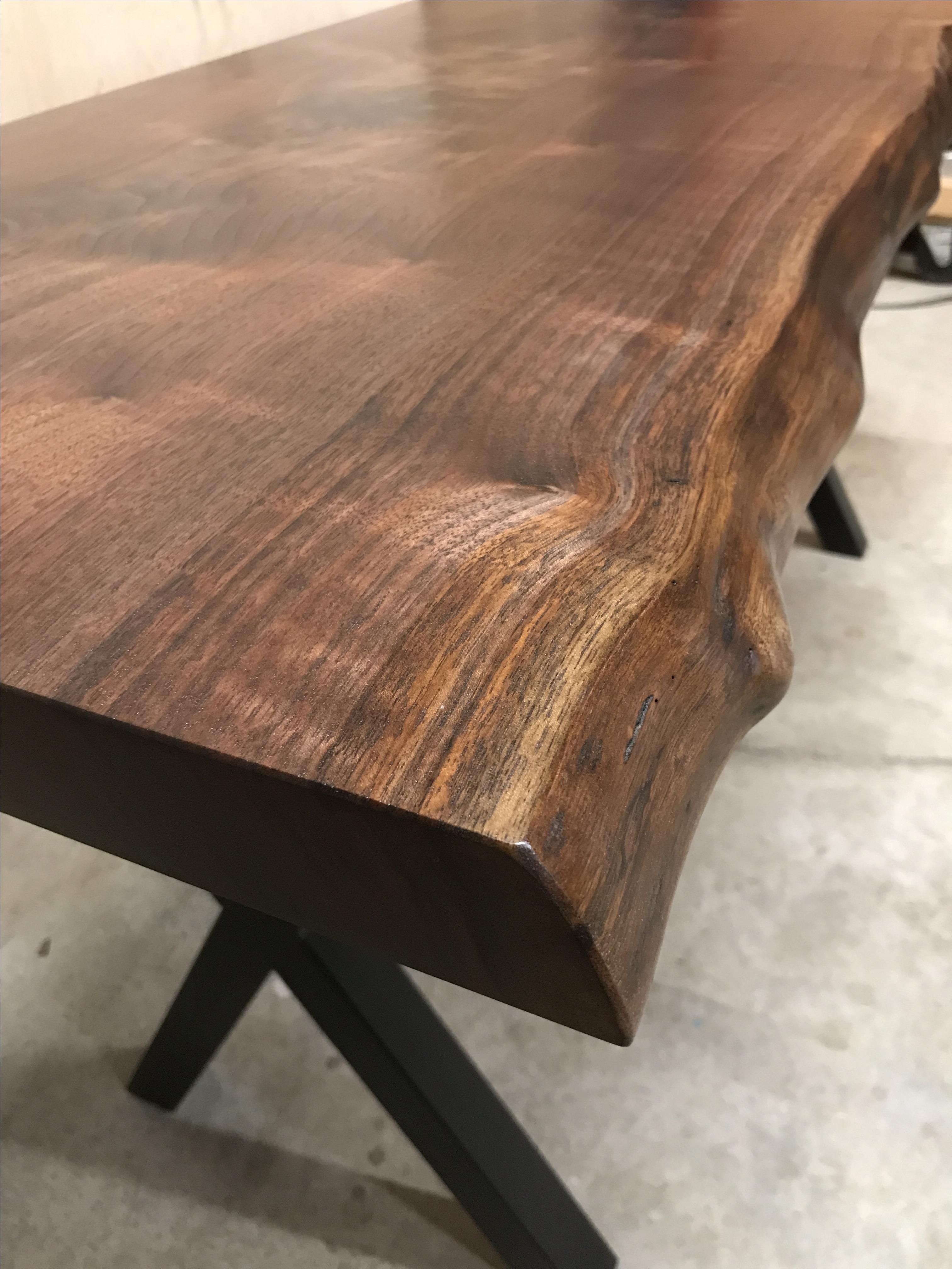 Handmade Live Edge Desk - Walnut Desk - Live Edge Slab by Ross Custom ...