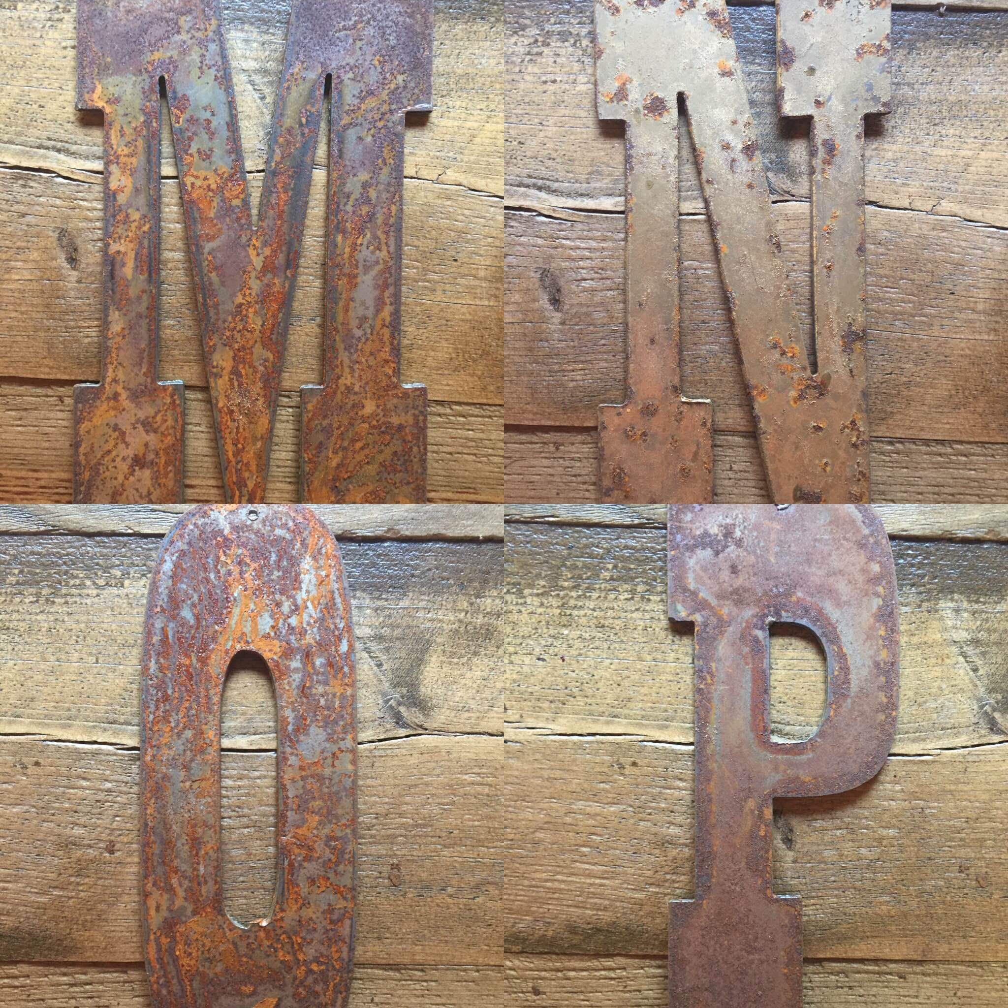 Rustic Metal Letters And Numbers at Lois Horning blog