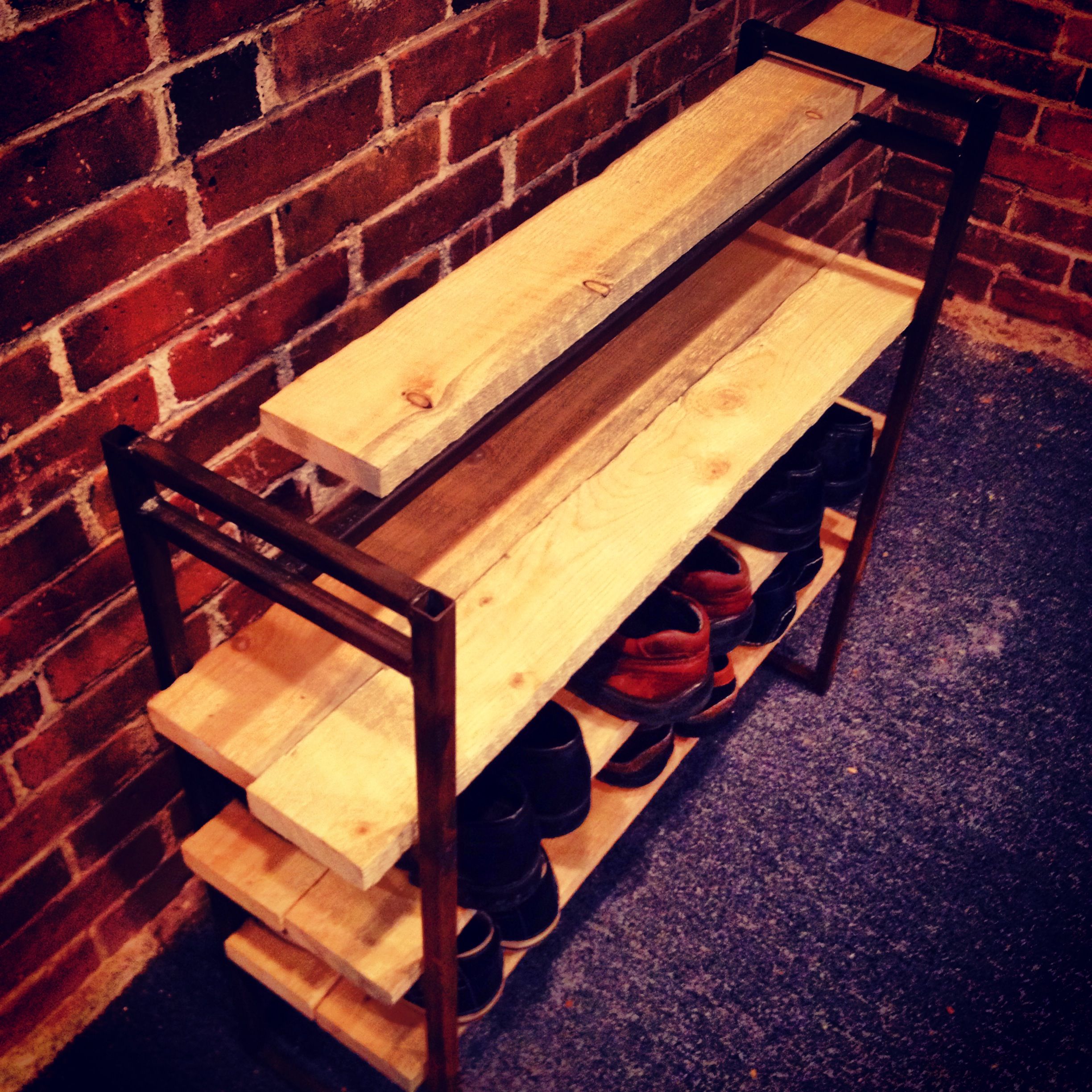 Custom Made Shoe Rack by Edison Metalworks | CustomMade.com