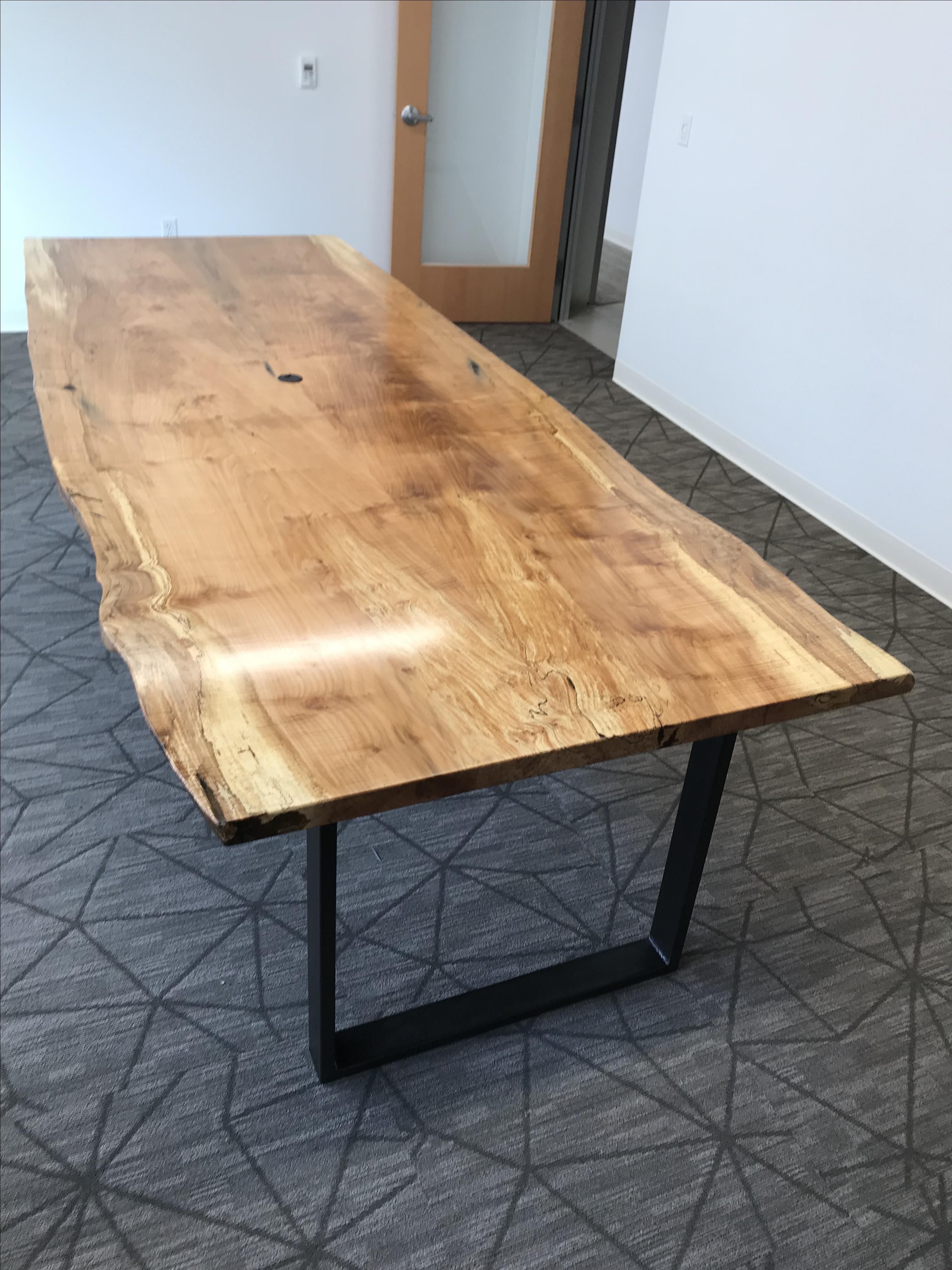Custom Live Edge Maple Conference Table by WITNESS TREE STUDIOS ...
