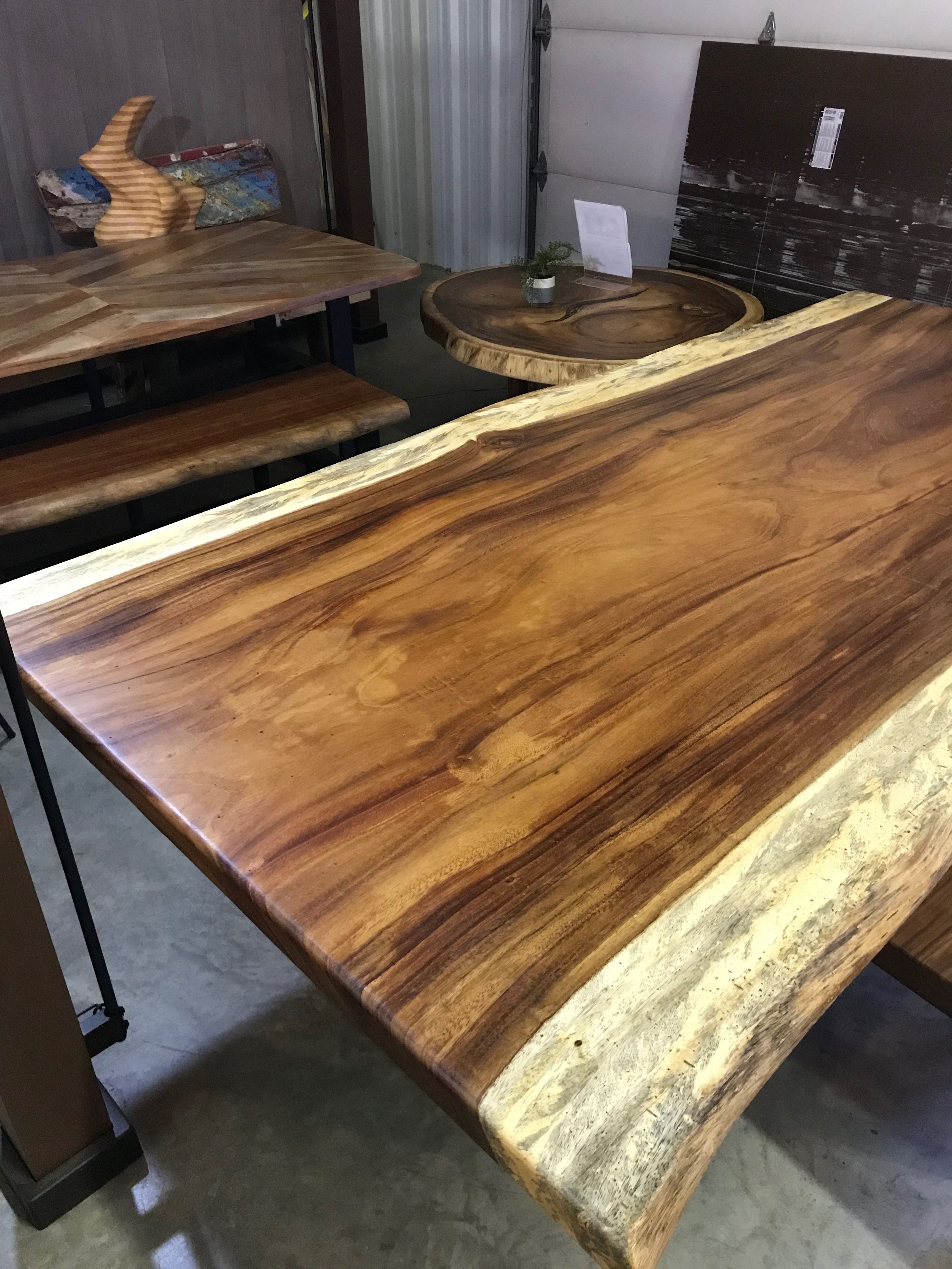 Buy a Hand Crafted Guanacaste Dining Table, 8ft Live Edge Dining Table ...