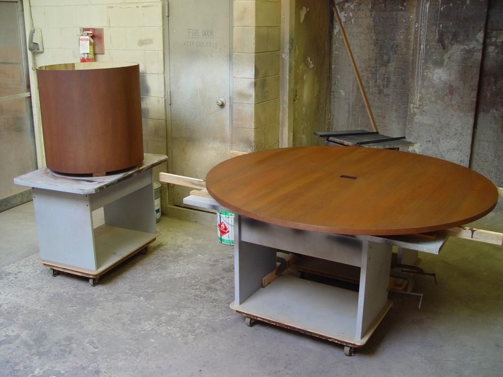 Hand Made Custom Circle Table by R J Hoppe Inc. | CustomMade.com