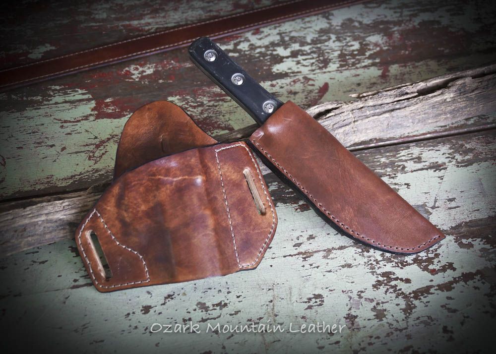 Hand Crafted Custom Leather Knife Sheaths Made To Fit Your Knife. by ...