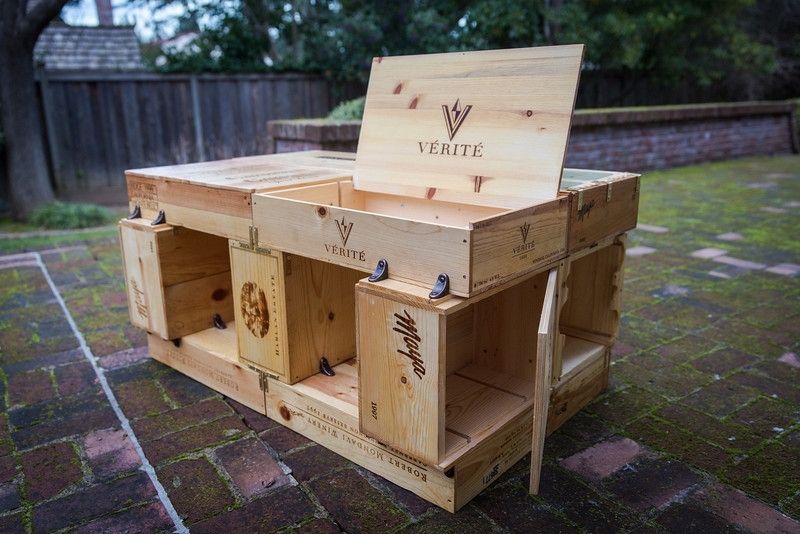 Handmade Wine Box Coffee Table by The Woodenthusiast - RePurprosed ...