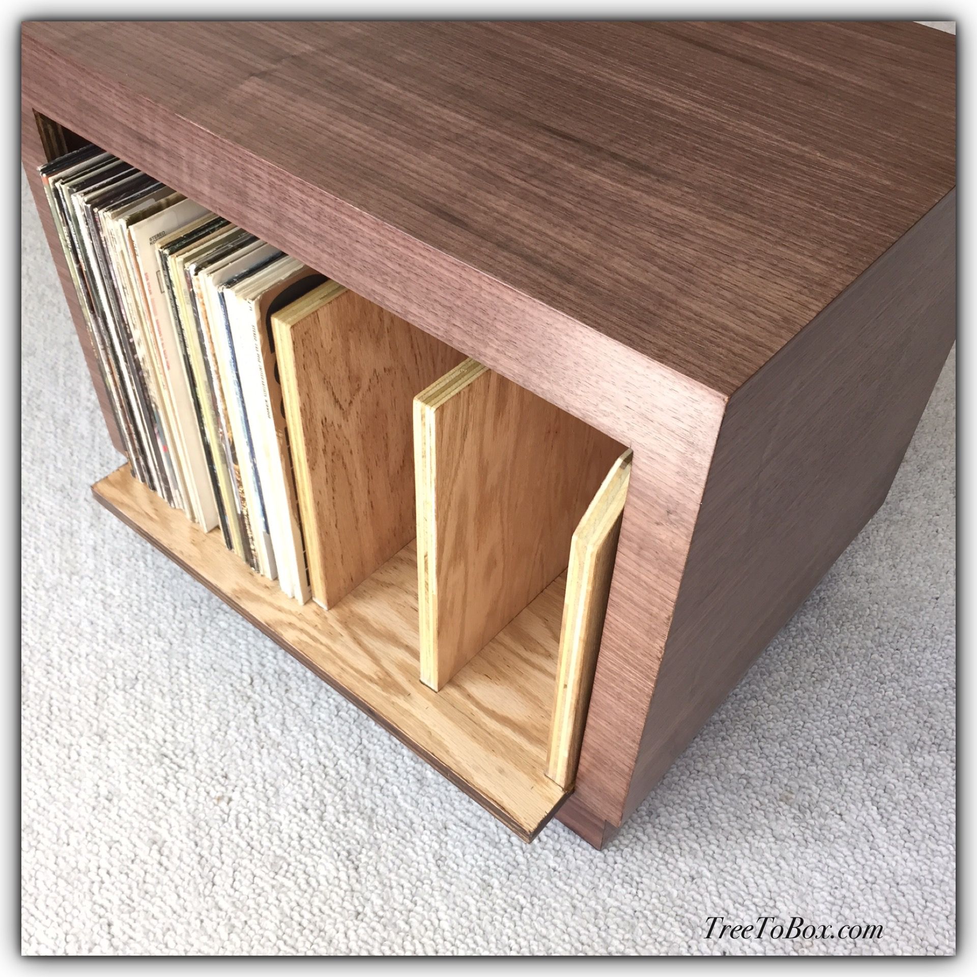Custom Made Revolving Vinyl Record Album Cabinet by Wood Designs by ...