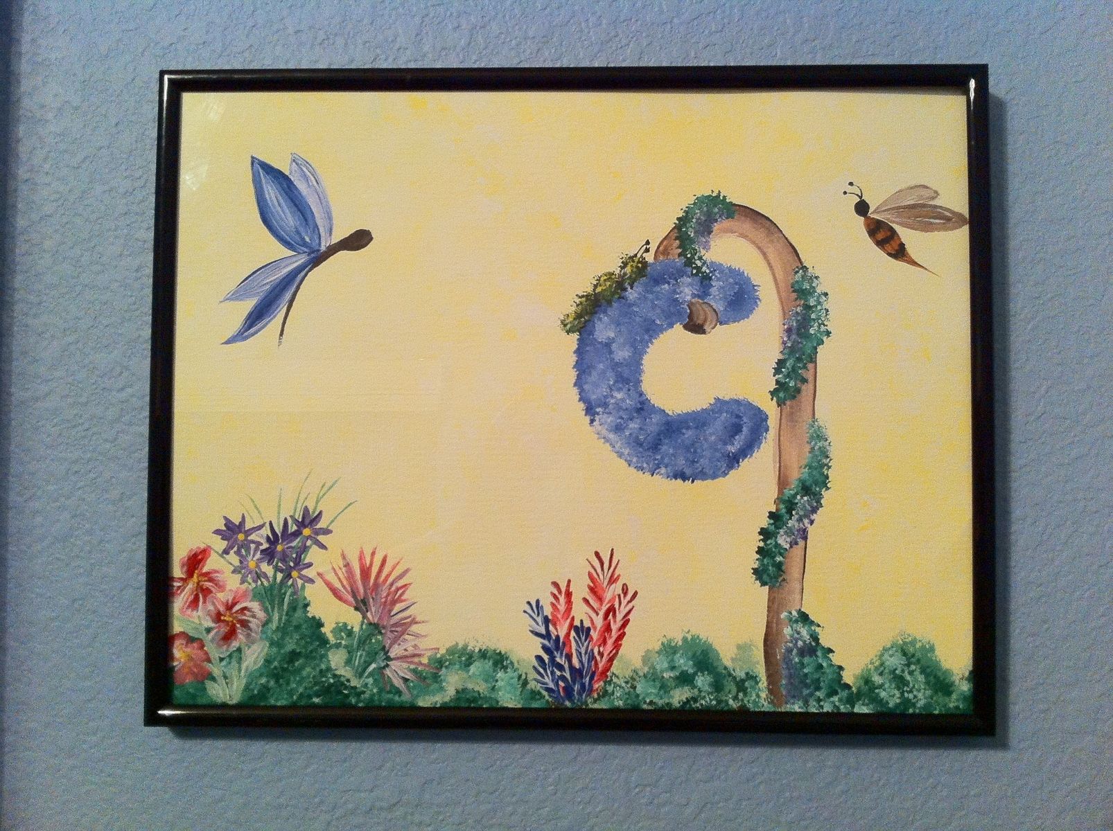 Hand Made Personalized Initial Paintings by Kellie Art | CustomMade.com