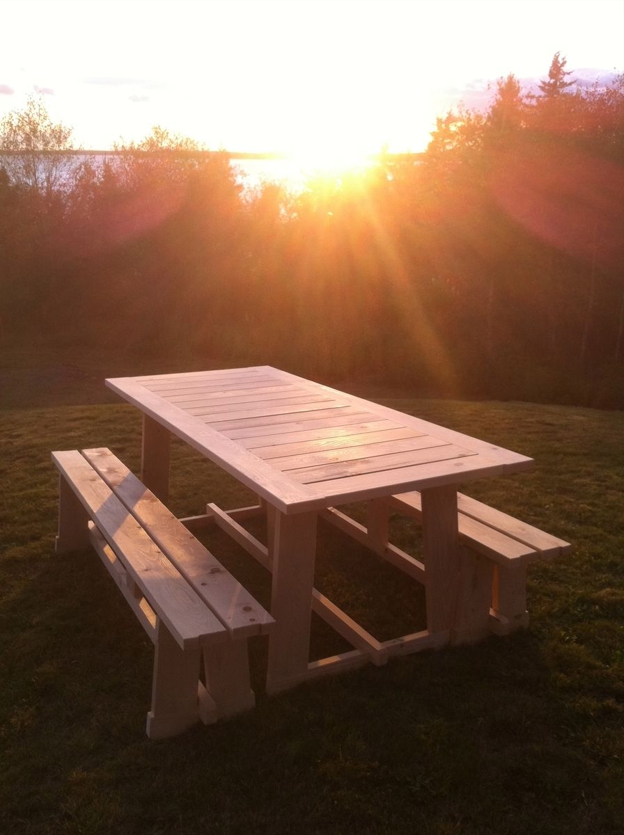 Hand Made Picnic Tables by T. R. Parker Woodworks | CustomMade.com Hand Made Picnic Tables by T. R. Parker Woodworks | CustomMade.com
