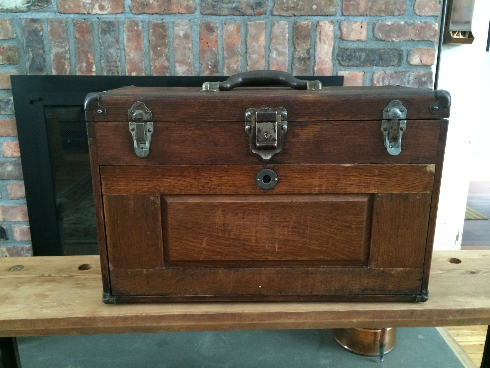 Hand Crafted Vintage Industrial Machinist Tool Box / Jewelry Box by M ...
