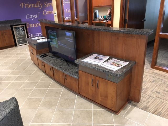 Custom Made Reception Desks by Custom Design Wood Products | CustomMade.com