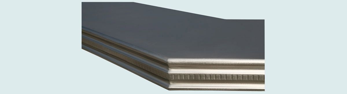 Hand Crafted Pewter Countertop With Matte Finish by Handcrafted Metal ...