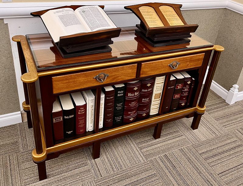 Hand Made Case On Stand For Bibles And Books by Woodward Woodworks ...