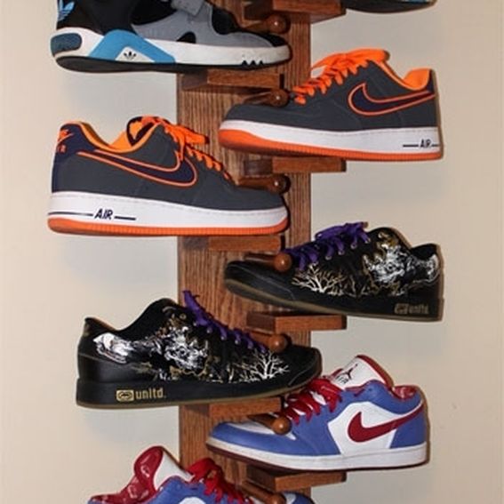 Handmade Unique Shoe Rack. Shoe Display. Wall Mountable by Z & Z ...
