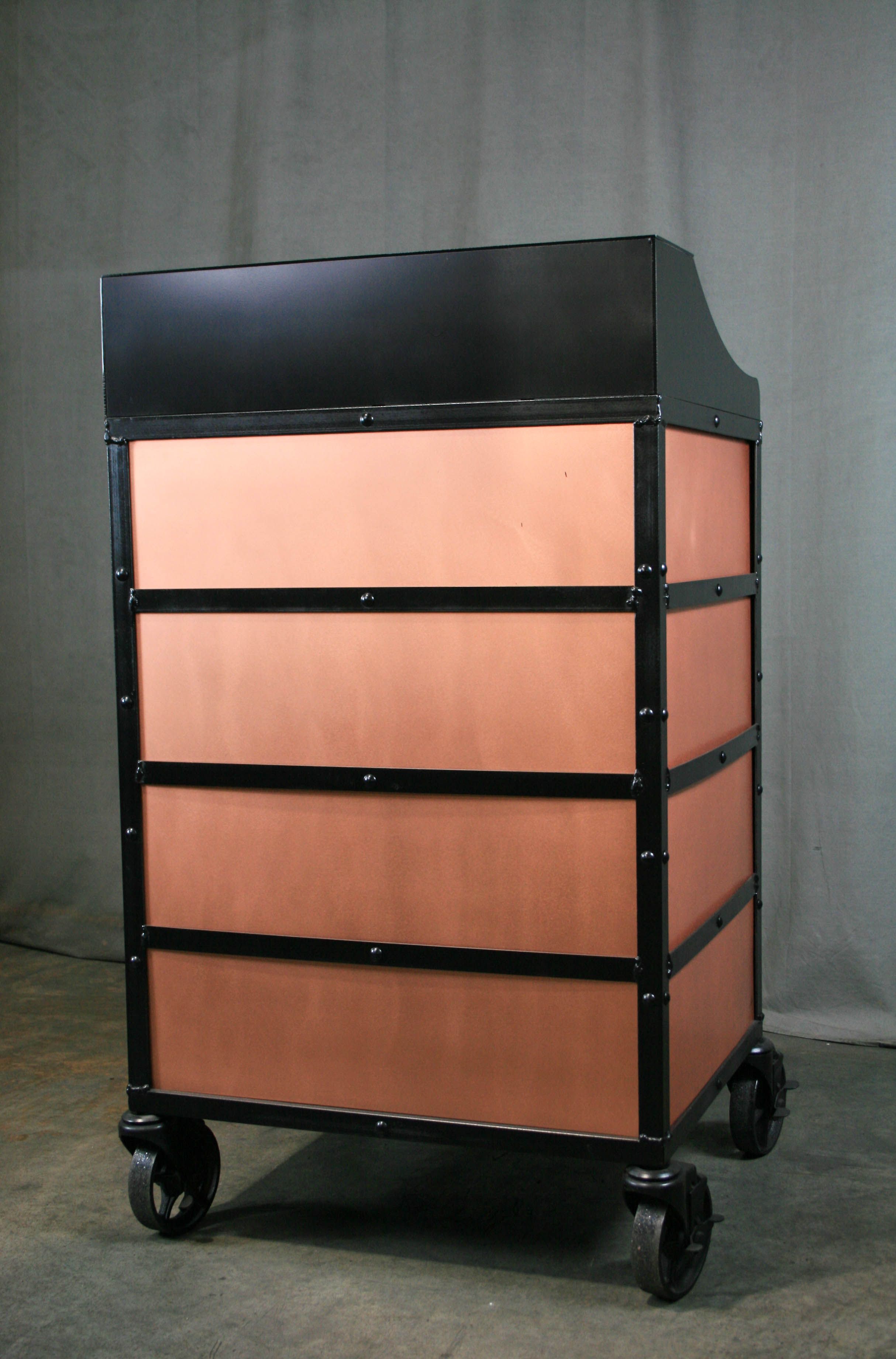 Buy Hand Made Vintage Industrial Host Stand, Rustic Podium, Modern ...