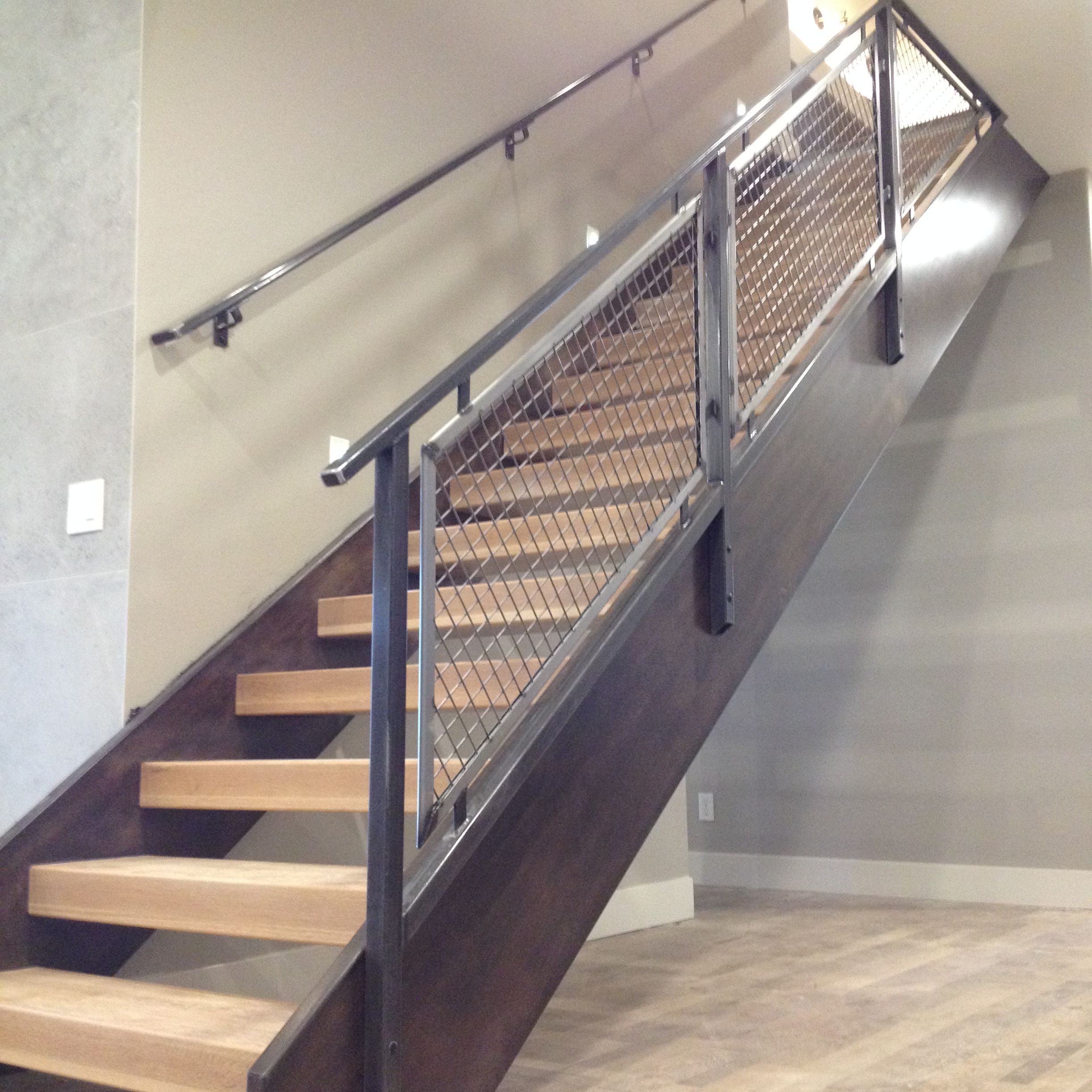 Hand Crafted Steel Mesh Railing by Wacoavenue Fabrication | CustomMade.com