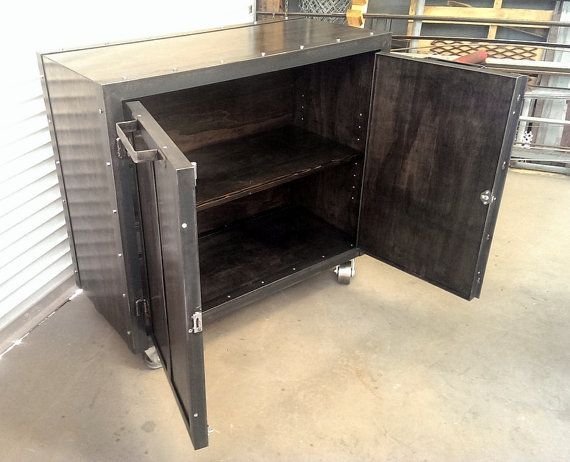 Hand Crafted Custom Industrial Office Storage Cabinet #014 • by ...