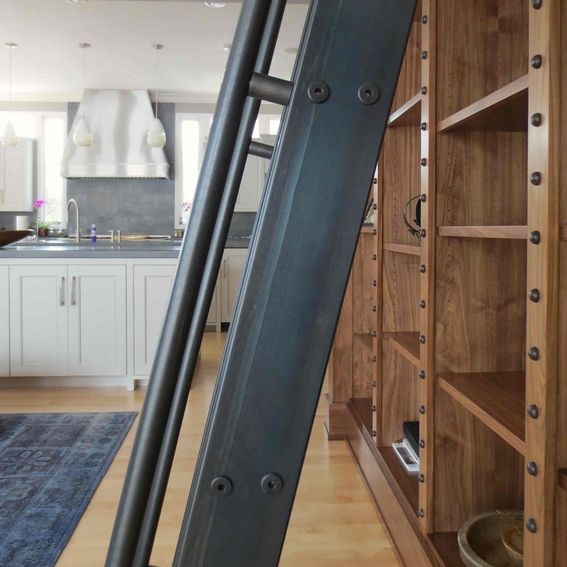 Custom Steel Rolling Library Ladder by Andrew Stansell Design ...