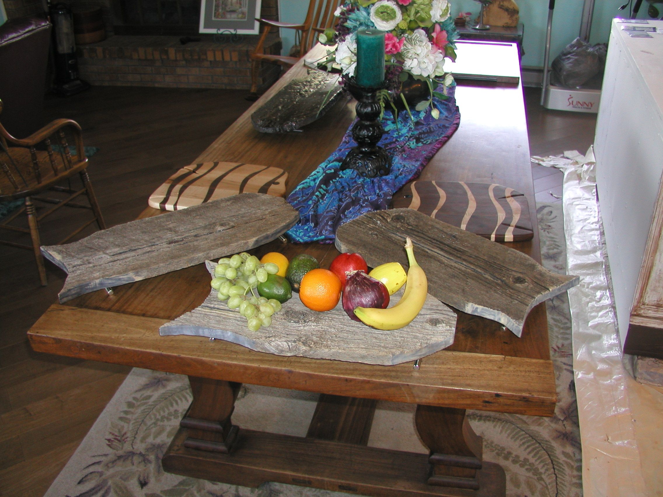 Buy Custom Barn Wood Serving Tray, made to order from Handmade Kappel ...