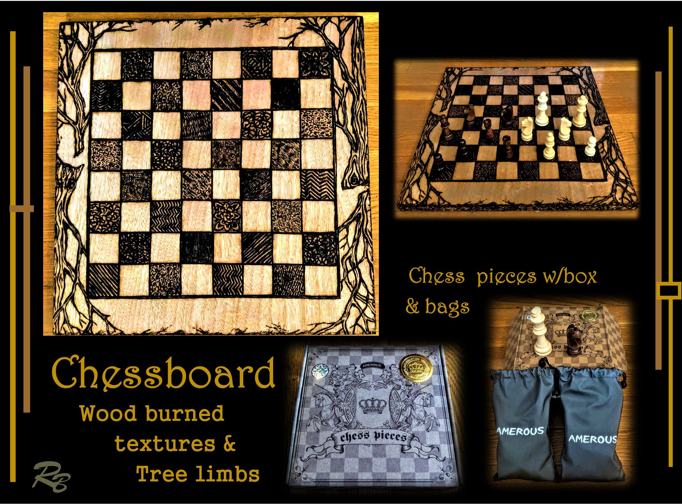Hand Made Custom, Chessboards, Chess Board, Personalized, Any Design by ...
