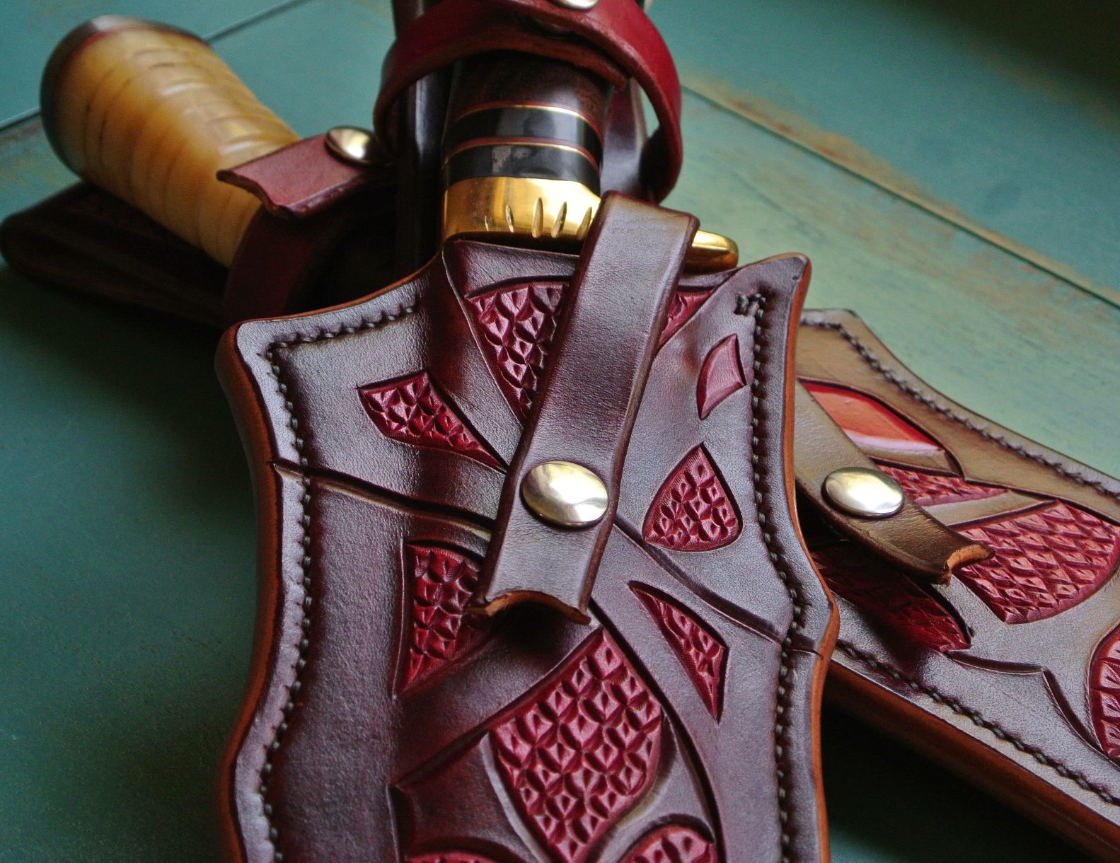 Hand Crafted The Drago Series - Custom Leather Knife Sheaths by Strong ...