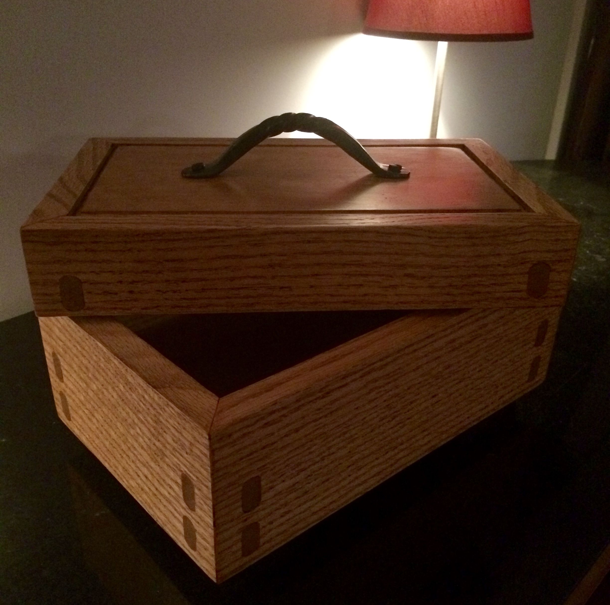 Hand Crafted Reclaimed Red Oak & Maple Box by Appalachian Framery ...