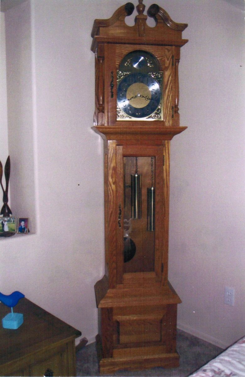 Hand Made Solid Oak Early American Grandfather Clock by Ye Olde ...