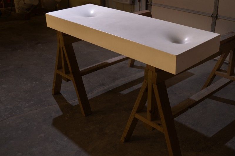 Custom Made Twin Crater Sink (Concrete) by Formed Stone Design ...