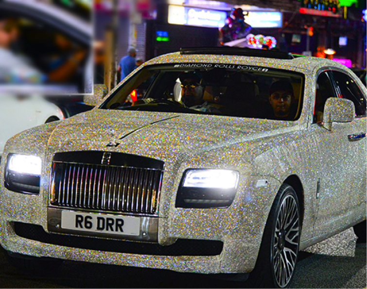Hand Made Entire Car Covered In Genuine European Crystals ...