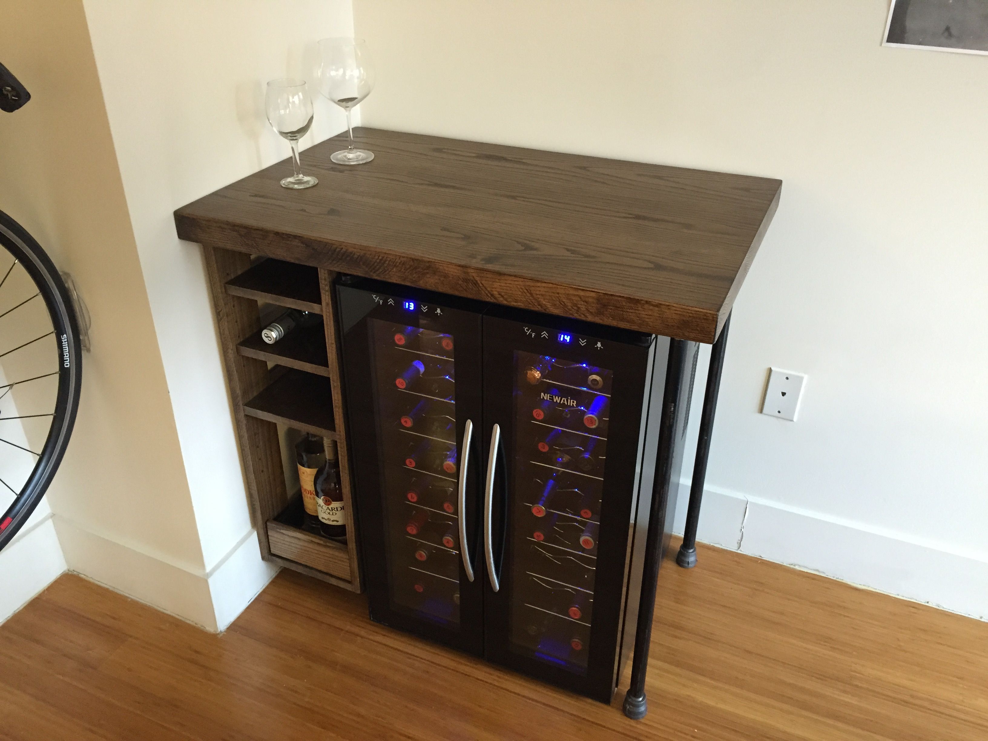 Custom Made Industrial Console / Bar by M.Karl, LLC | CustomMade.com