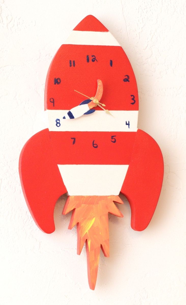 Custom Made Childrens Wall Clock by 50Splinters Woodworks | CustomMade.com