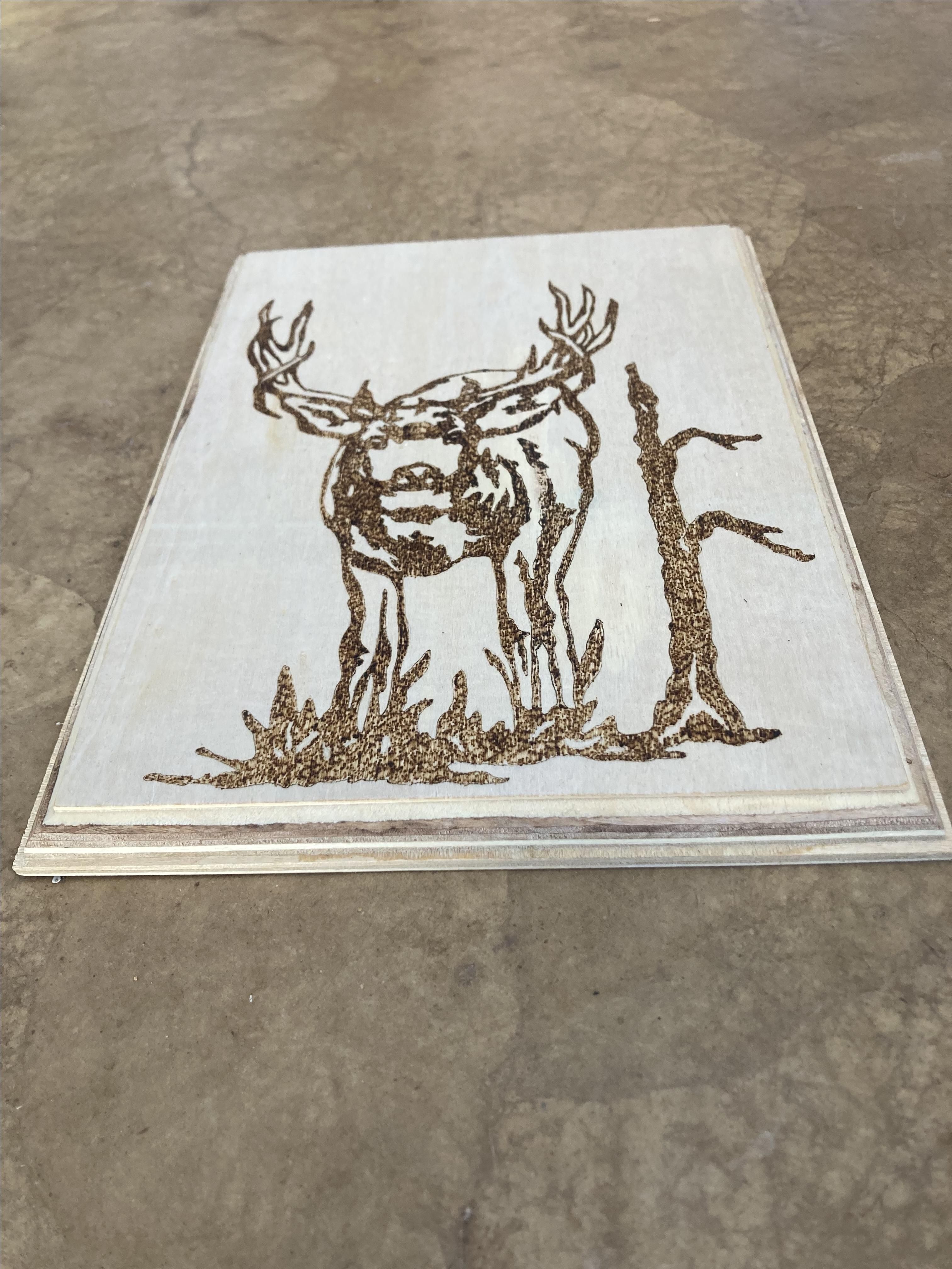 Custom Free Hand Mule Deer Woodburning by Rocky Mountain Twist ...