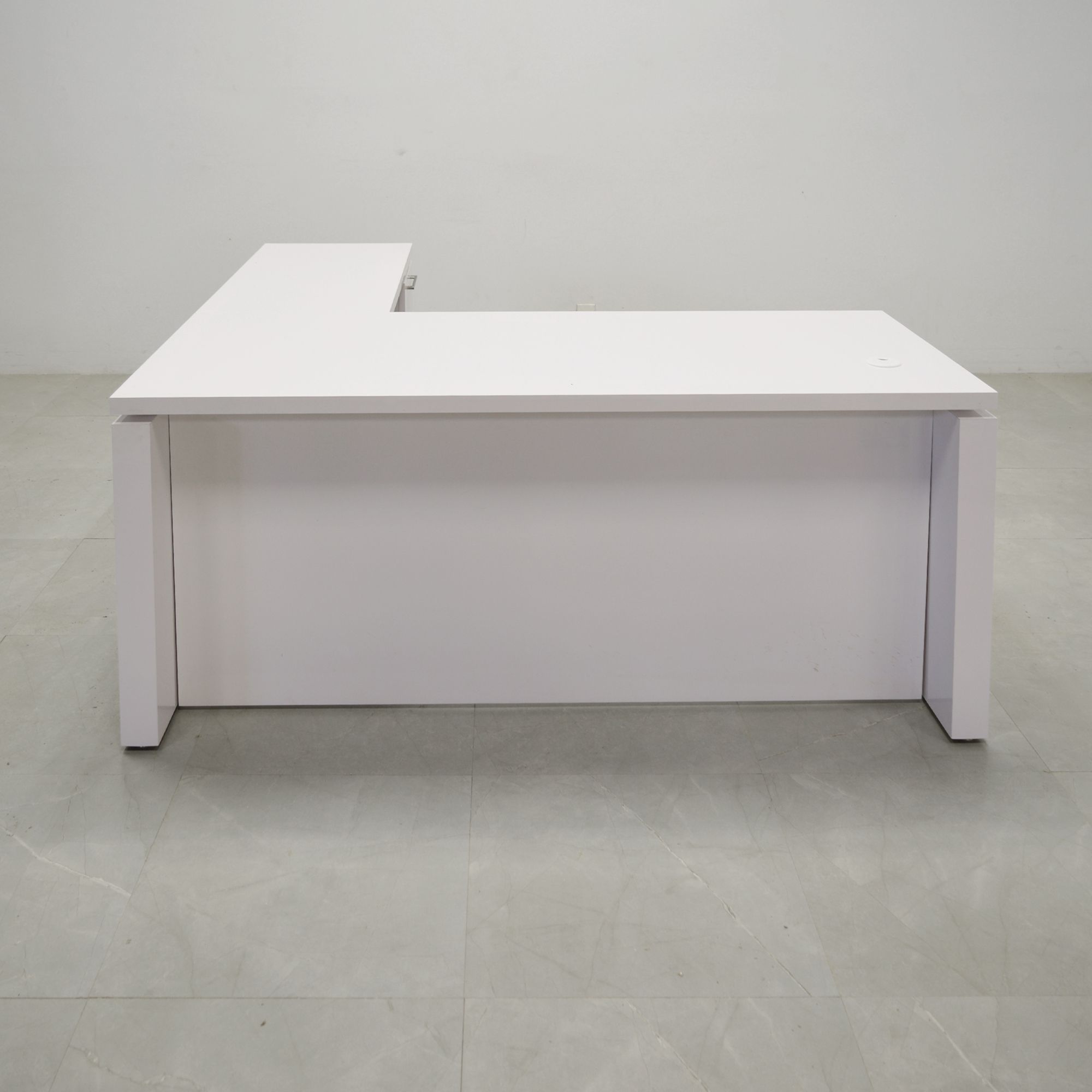 Hand Made Custom Executive Office L-Shape Desk With Cabinet, Laminate ...