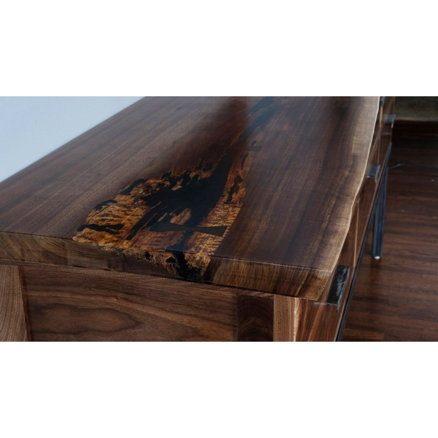 Hand Crafted Live Edge Walnut Entry Table by Stasis Woodworking ...