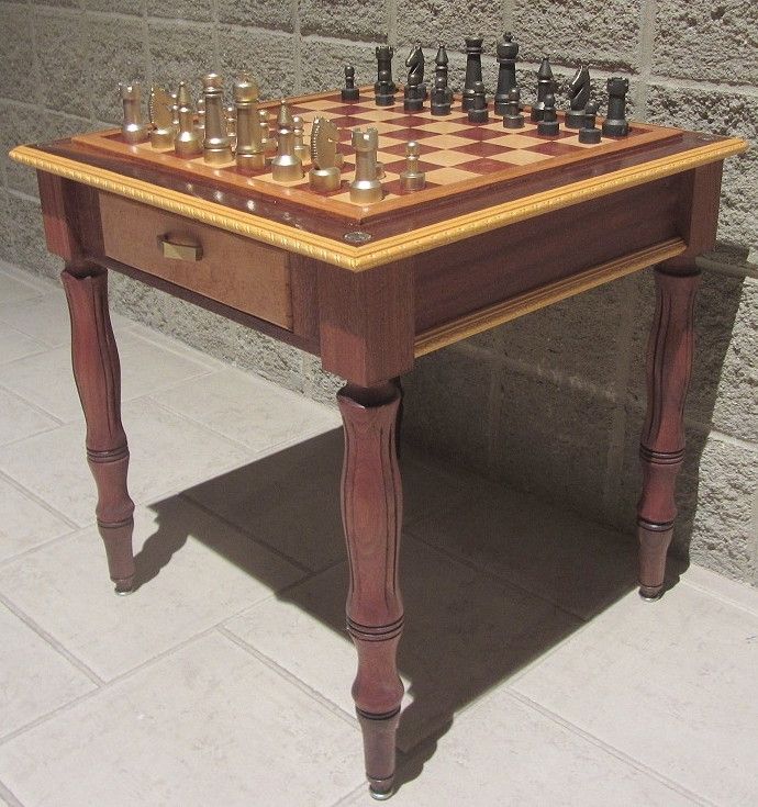 Hand Crafted Double Nickel Chess Ensemble by Woodward Woodworks ...