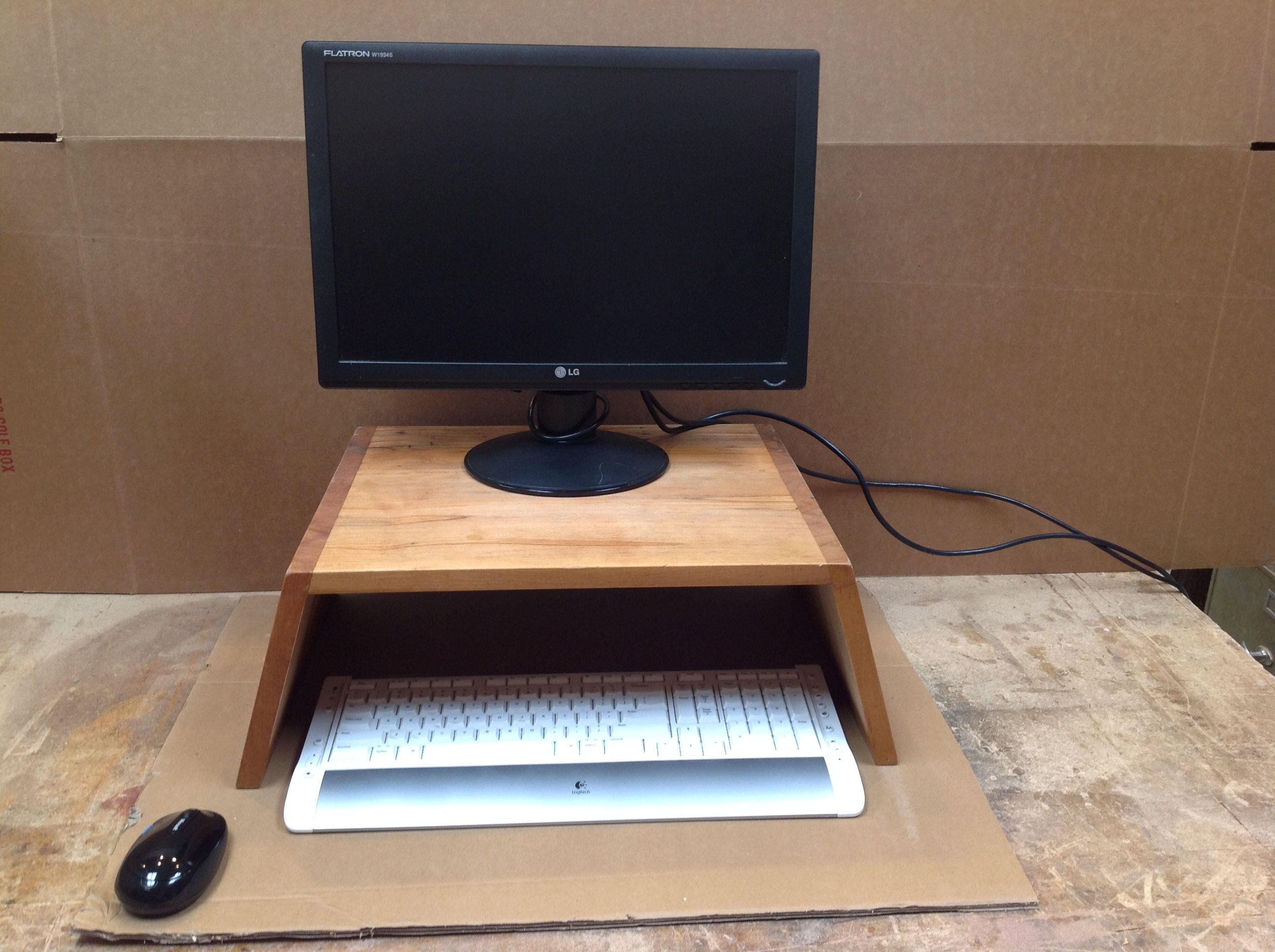 Buy Hand Made Monitor Table, made to order from CYcreations ...