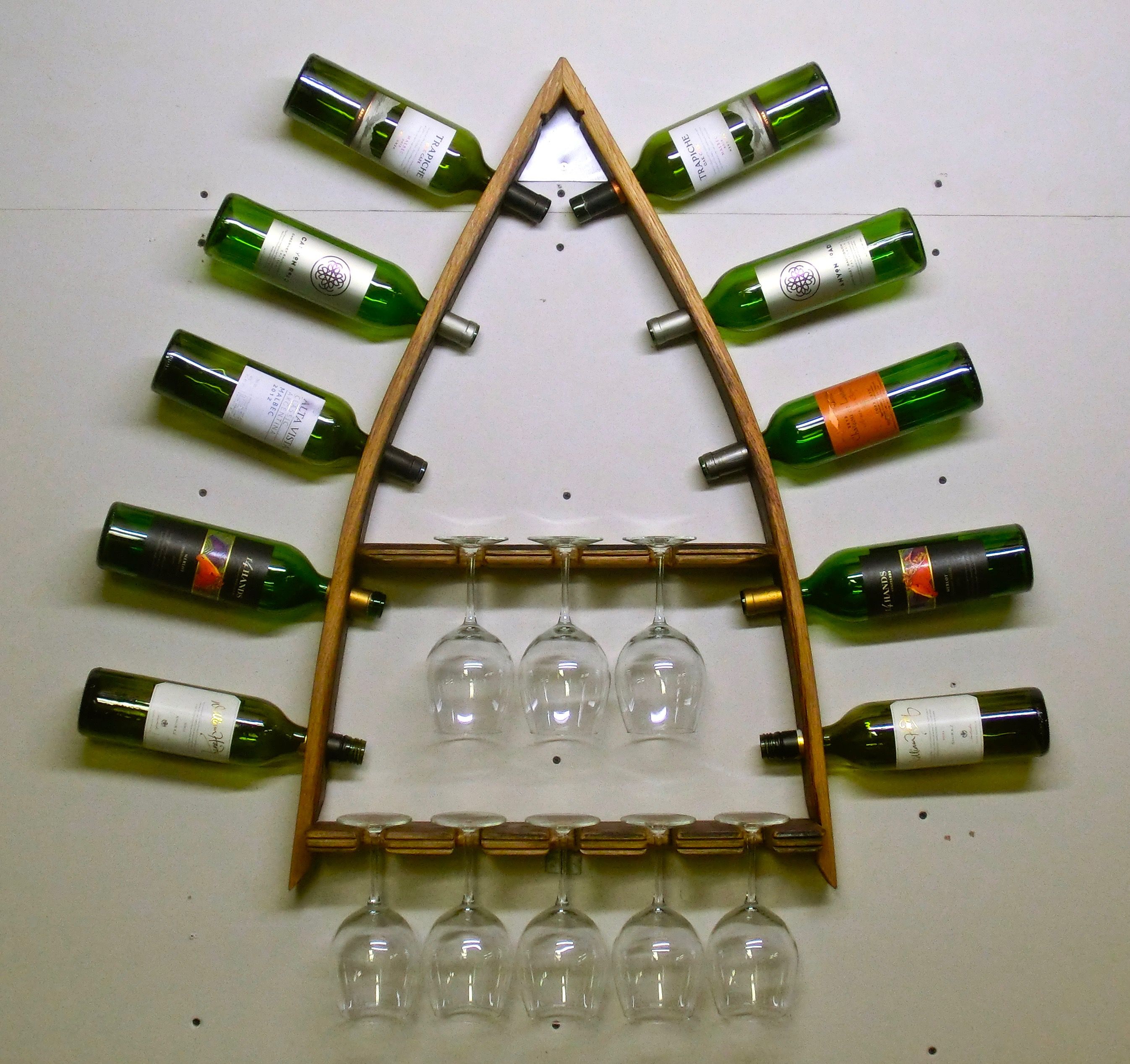 Custom Made Steeple Duo - Barrel Stave Wine Rack by Colorado Barrel ...