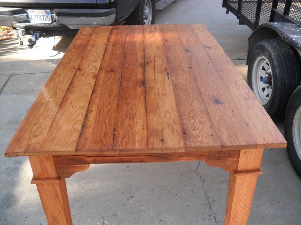 Hand Made Custom Dining Table Made From Reclaimed Wood Custom Made In ...